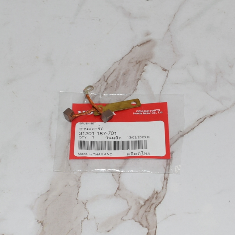 แปรงถ่าน ถ่านสตาร์ท เวฟ100 แท้ศูนย์ฮอนด้า ราคา/1ชุด 31201-187-701 ...