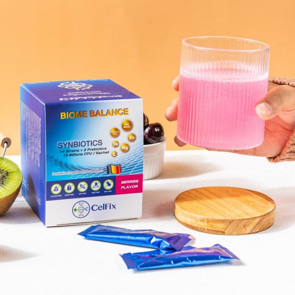 CelFix Biome Balance Probiotics โปรไบโอติกส์แบบชง นำเข้าจากเบลเยี่ยม ...