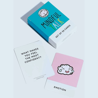The School of Mindfulness- Mindful Talk Cards, Set of 50 Cards for ...