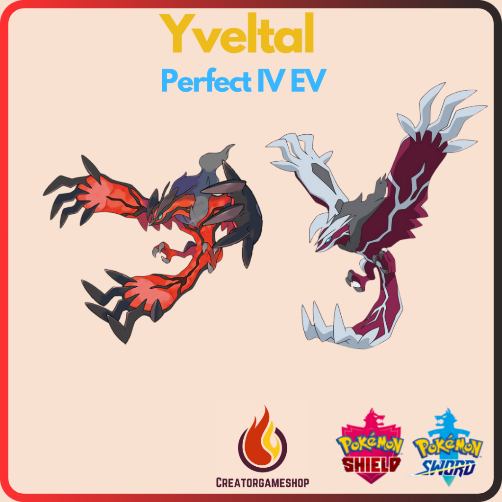 Pokémon Sword and Shield Yveltal // Shiny Yveltal | Shopee Thailand