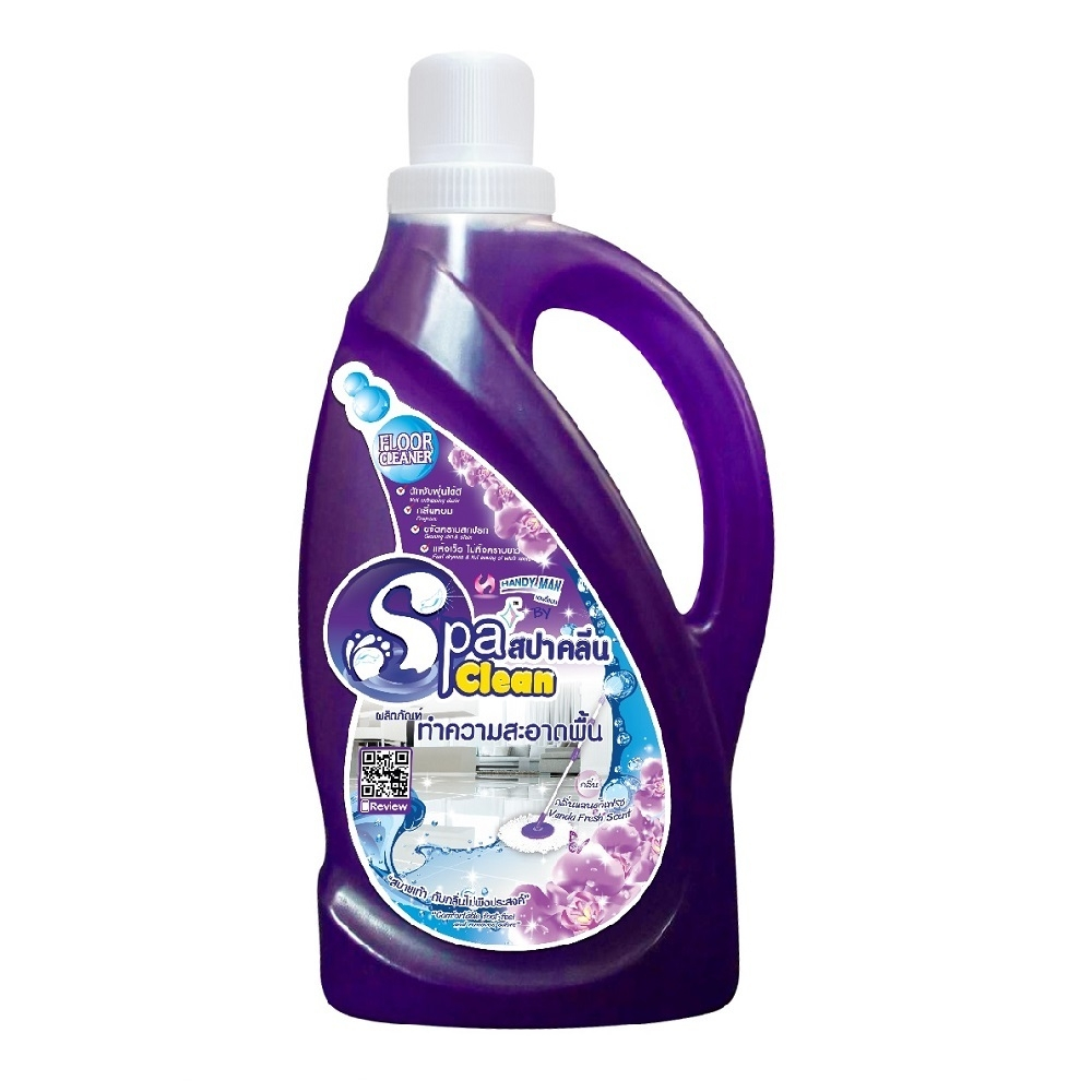 น้ำยาถูพื้น SPACLEAN กลิ่น Romantic Rose / Vanda Fresh แบบขวด 1200มล. แพ็คคู่ถุงเติม 700มล. ...