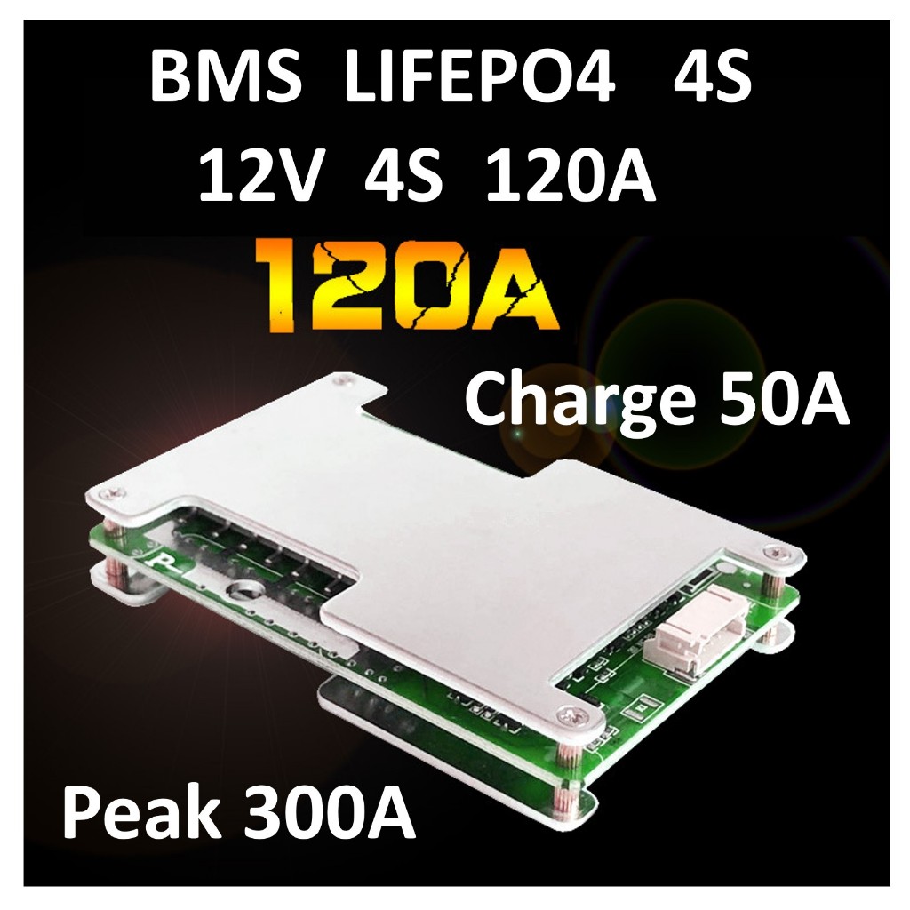 BMS 120A discharge(Peak 300A) / charge 50A แบบ Common port สำหรับ ...