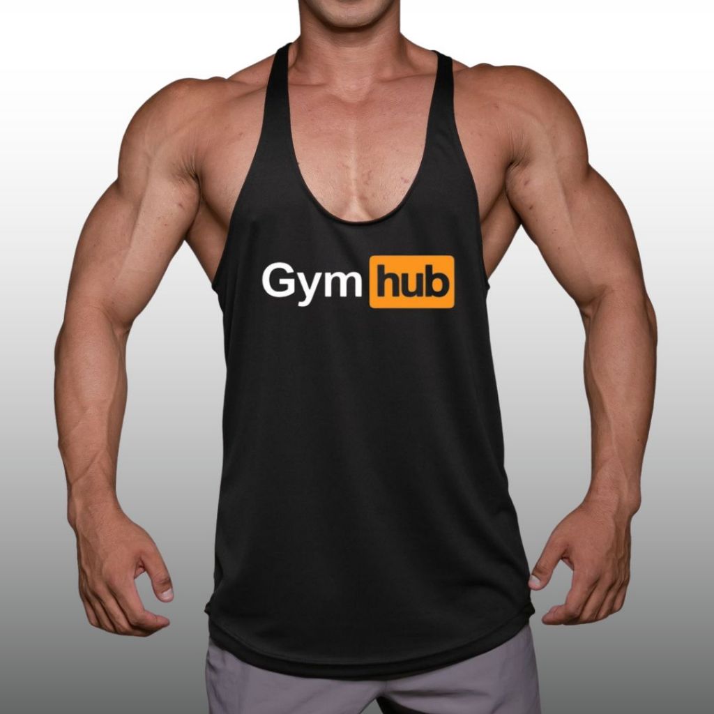 GYM HUB เสื้อกล้ามเพาะกายทรงคลาสสิค Bodybuilding Dry Fit Gym Tank Top ...