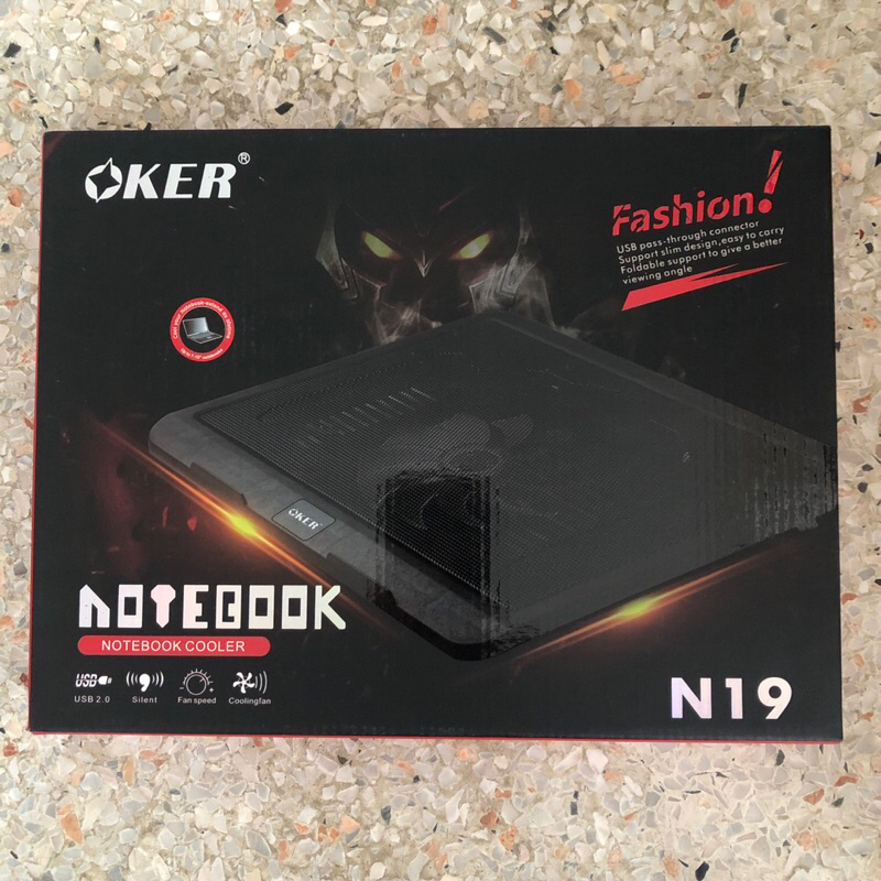 OKER พัดลมระบายความร้อน Notebook Cooling รุ่น Oker N19 | Shopee Thailand