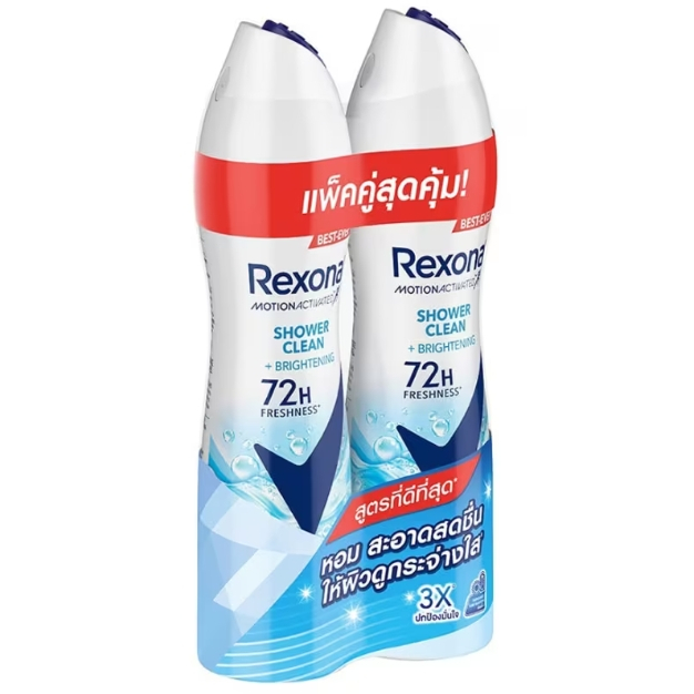 (แพ็คคู่) Rexona เรโซน่า สเปรย์ระงับกลิ่นกาย พาวเดอร์ดราย ขนาด135 มล. ...