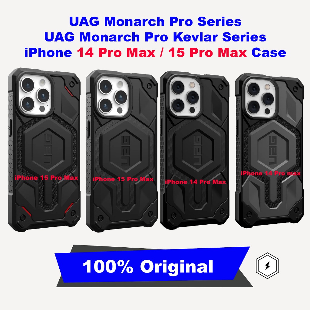 ( พร้อมส่ง ) UAG IP14 Pro Max / IP 15 Pro Max Monarch Pro Kevlar ...