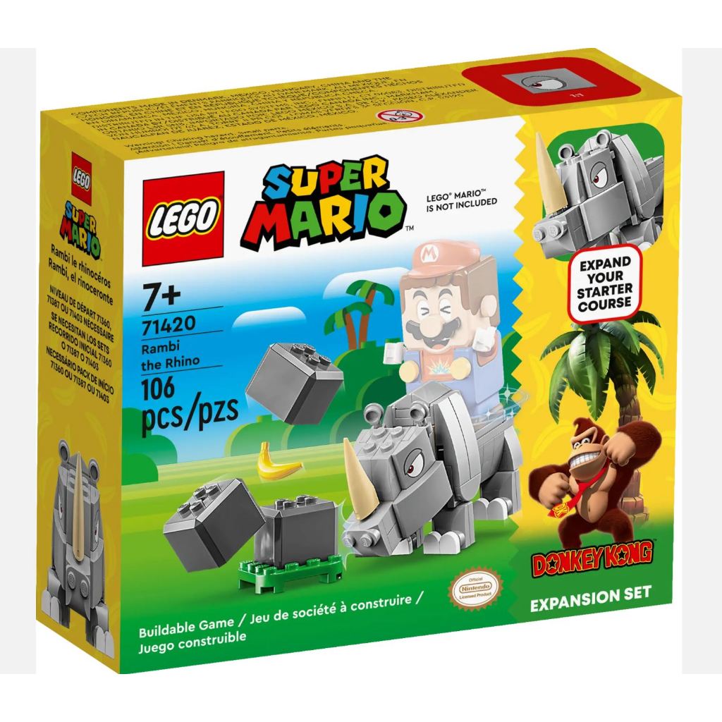 LEGO® Super Mario™ Rambi the Rhino Expansion Set 71420 | Shopee Thailand