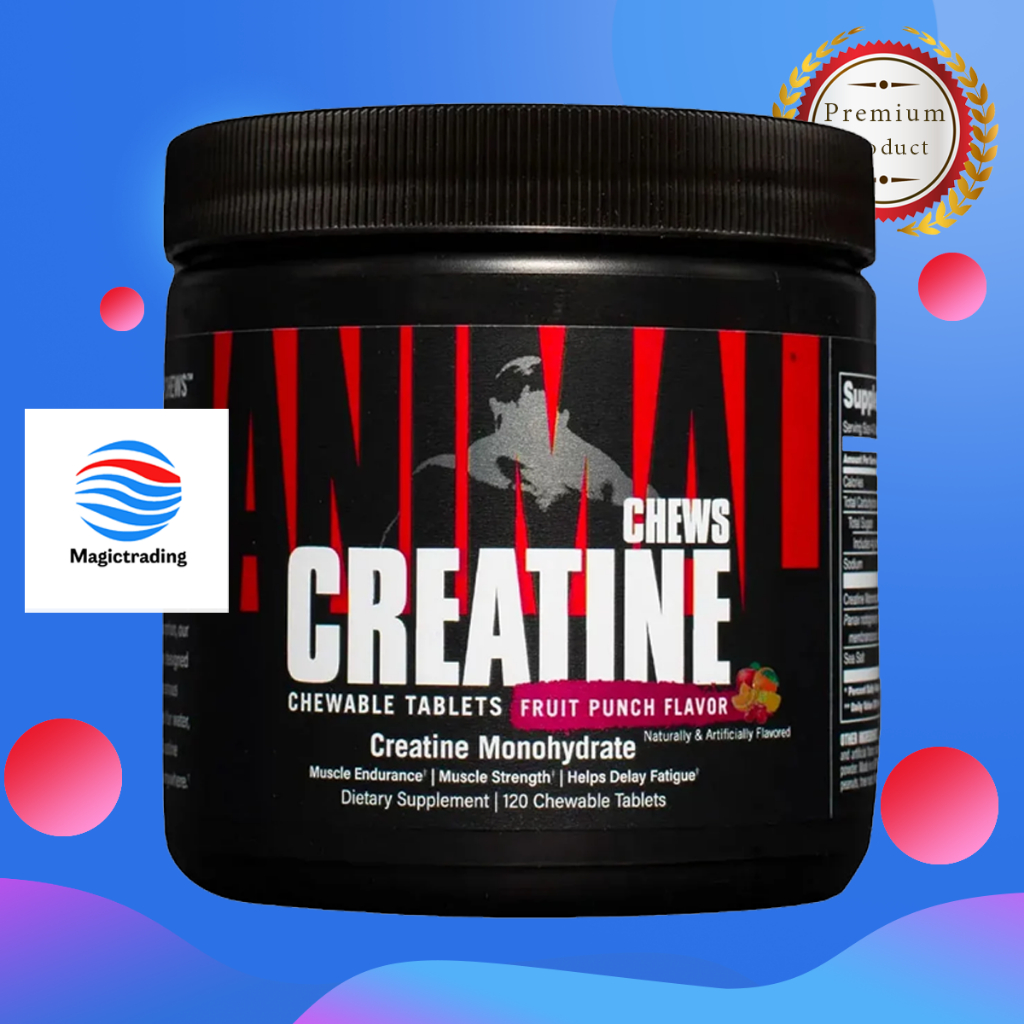 Universal Nutrition Animal Creatine Chews Fruit Punch / 120 Chewable ...