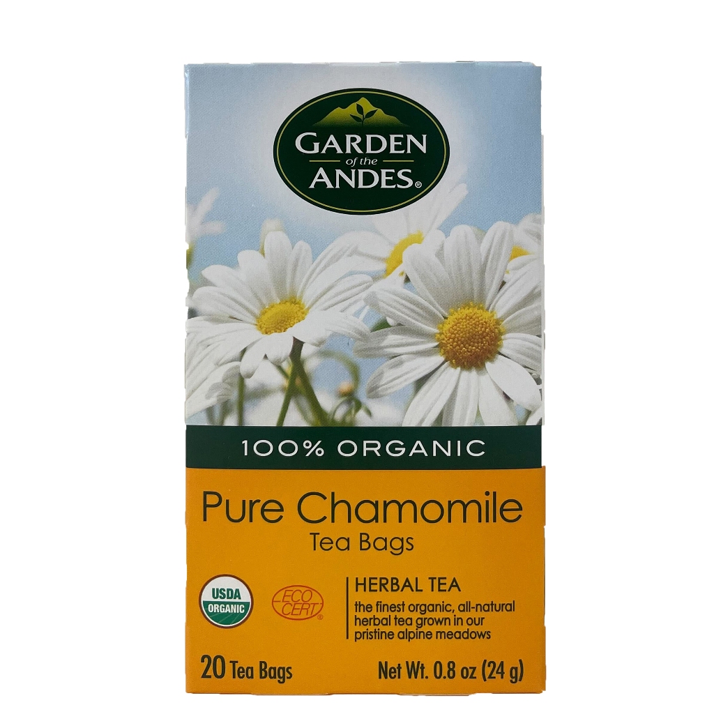 GARDEN ANDES 100% Tea Organic | Pure Chamomile Tea 20 Teabags (0.8 oz ...