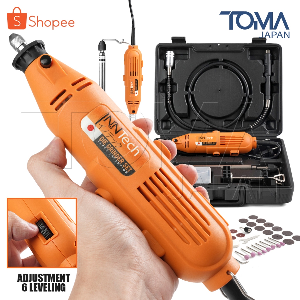 InnTech เครื่องเจียรสายอ่อน 180 วัตต์ มินิ แกะสลัก Mini Grinder Set ...