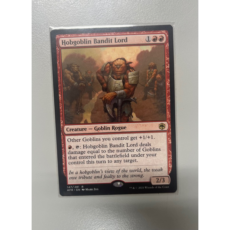 การ์ด MTG Hobgoblin Bandit Lord Red Magic the Gathering EDH รุ่น AFR ...