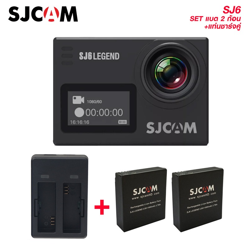 SJCAM SJ6 LEGEND Dual Screen ActionCam ประกัน 6 เดือน สินค้ามีพร้อมส่ง ...