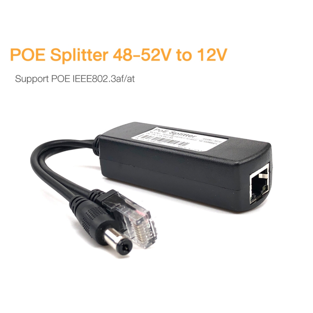 Active PoE Splitter Power Over Ethernet 48V-52V to 12V | Shopee Thailand