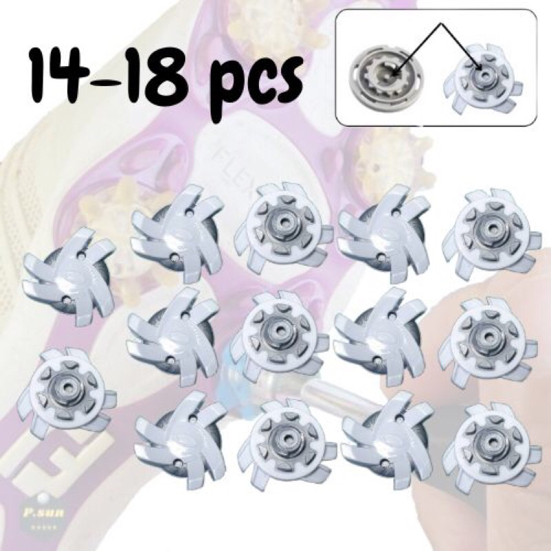 ปุ่มรองเท้ากอล์ฟ 14-20pcs.spikes cleats golf shoes fast twist insert ...