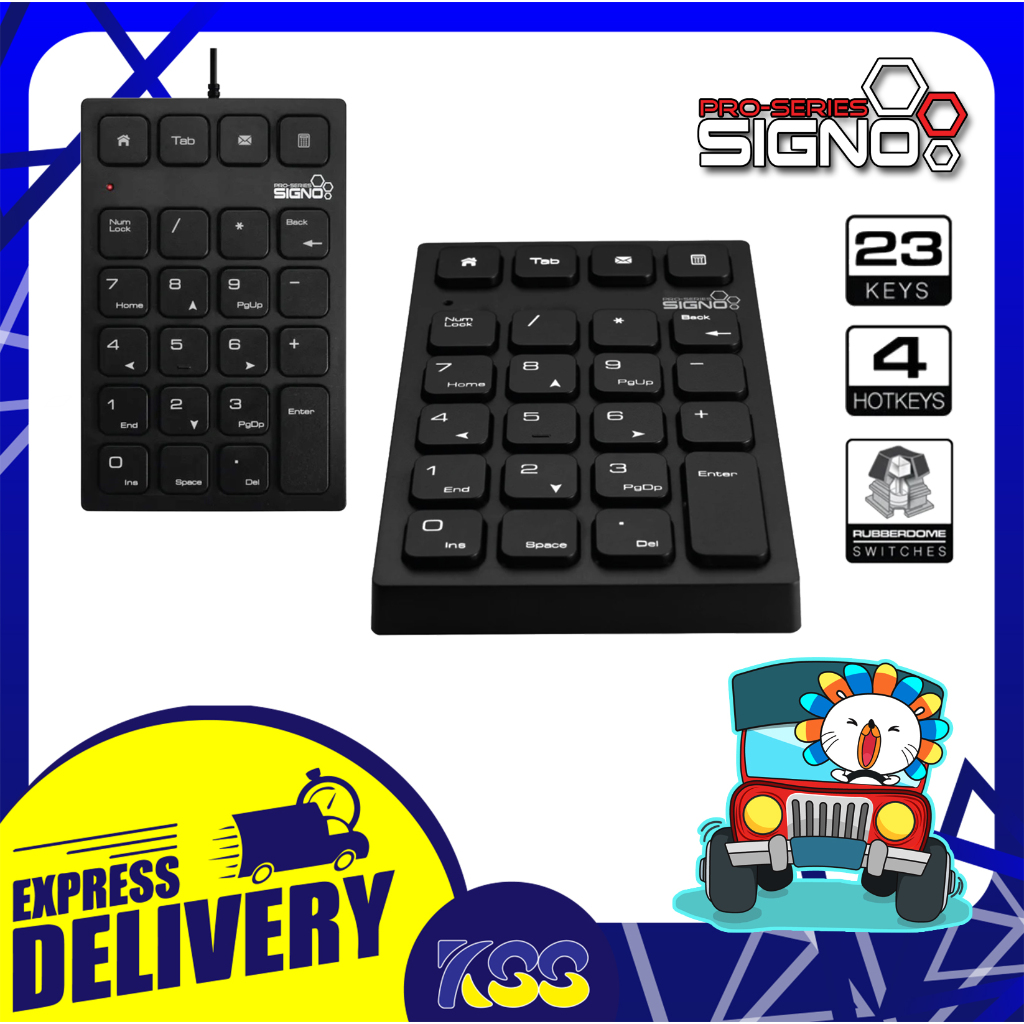 แป้นพิมพ์ตัวเลขมีสาย Signo Wired Numeric Keypad รุ่น Kp 70 สายยาว 1 5