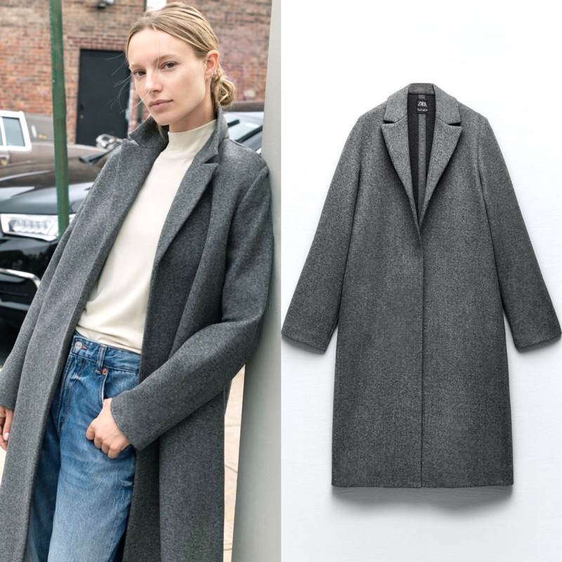 Z R Felt Texture Coat | Shopee Thailand