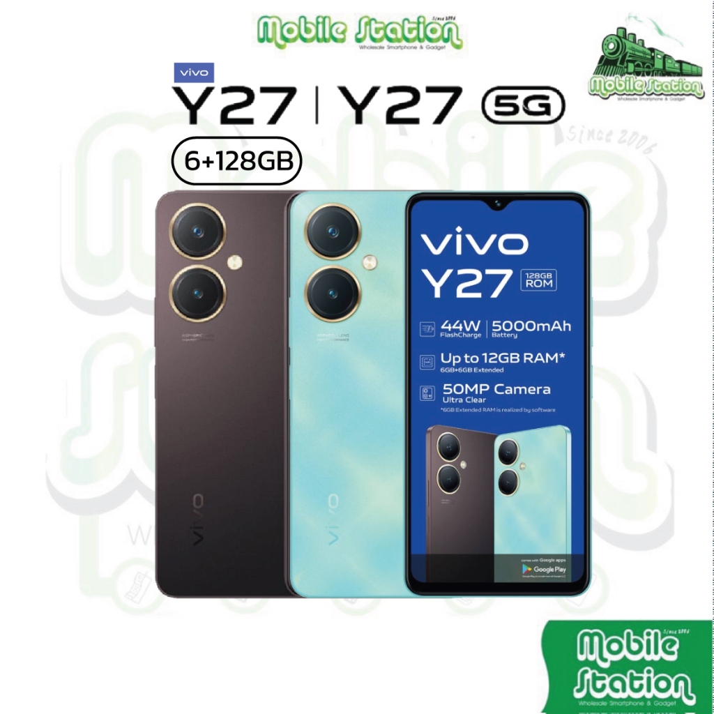 [New] VIVO Y27 4G | 5G IPS-LCD 24-bit (16 ล้านสี) RAM 6GB, ROM 128GB l ...