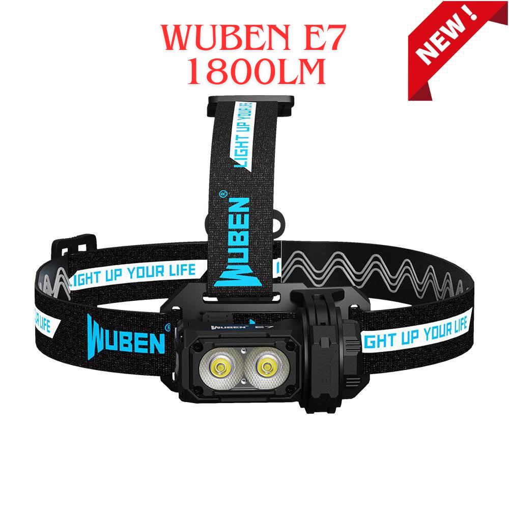 Wuben E7 Headlamp 1800lumens 6500k 5000k ท้ายแม่เหล็ก มีระบบเซ็นเซอร์ ...