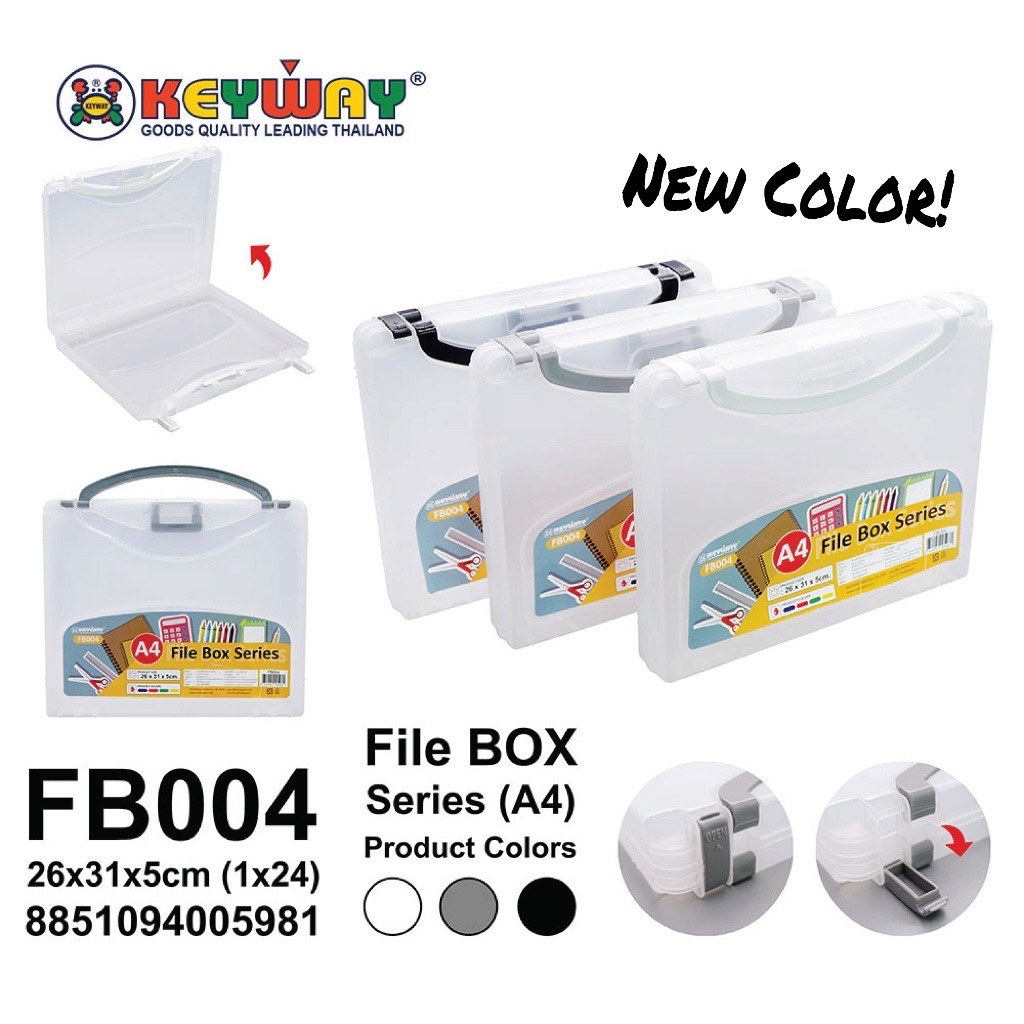 Keyway แฟ้มเอกสาร A4 Transparent Storage Box รุ่น: FB004 | Shopee Thailand