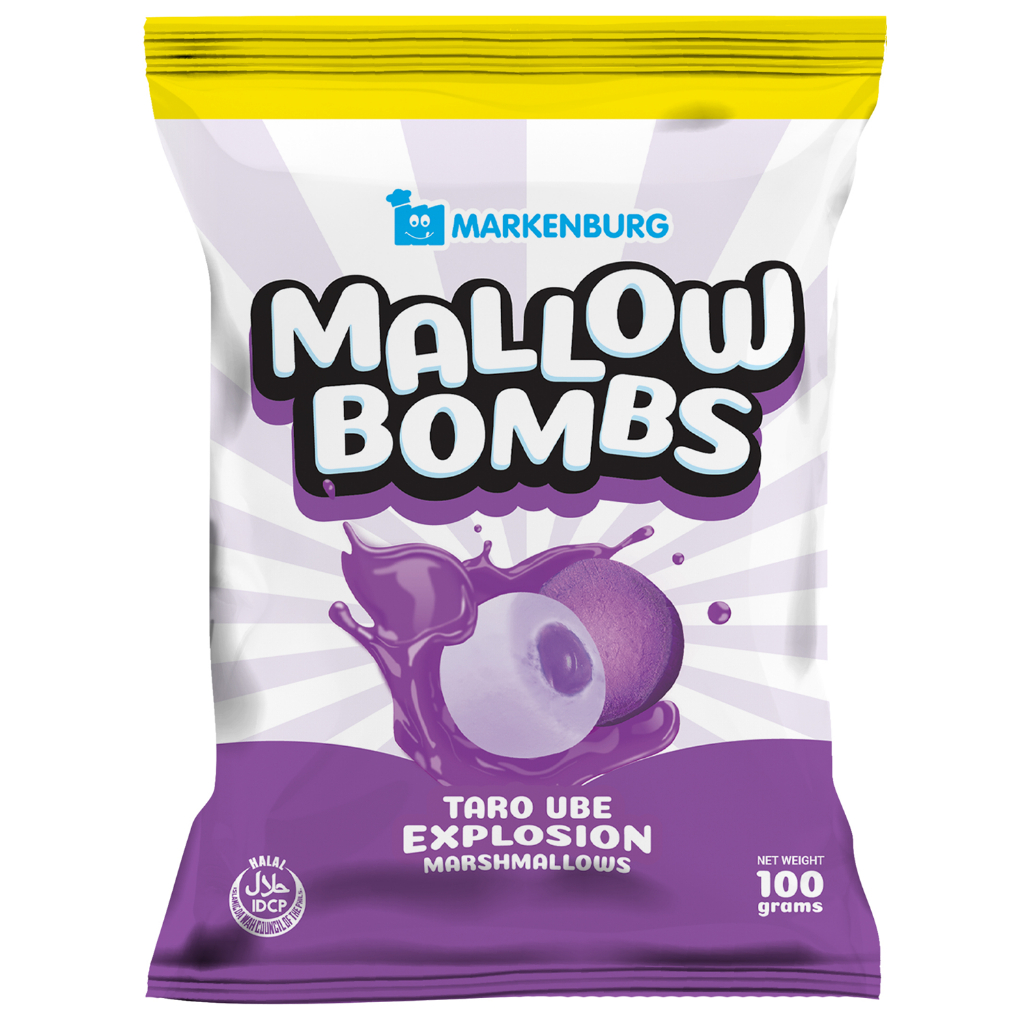 Mallow Bombs มาร์ชแมลโลว์สอดไส้ครีมมันเทศขนาด 100 กรัม 1 แถม 1 Lot.01 ...