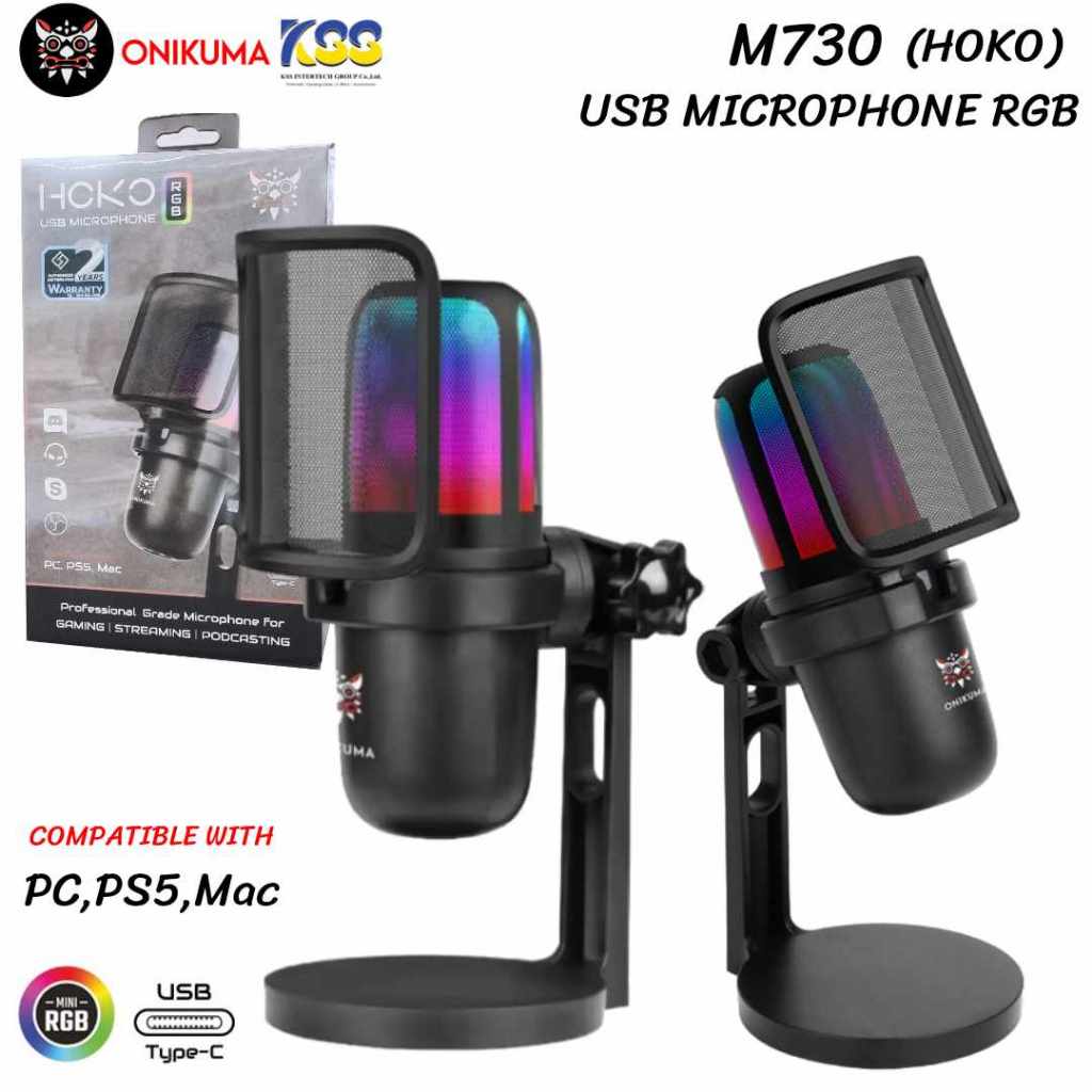 ONIKUMA HOKO RGB M730 USB MICROPHONE | Shopee Thailand