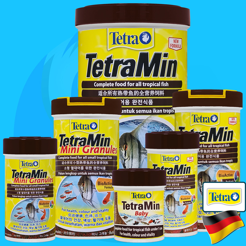 Tetra Min Baby / Flakes / Mini Granules อาหารปลาน้ำจืด ทุกชนิด แบบแผ่น ...