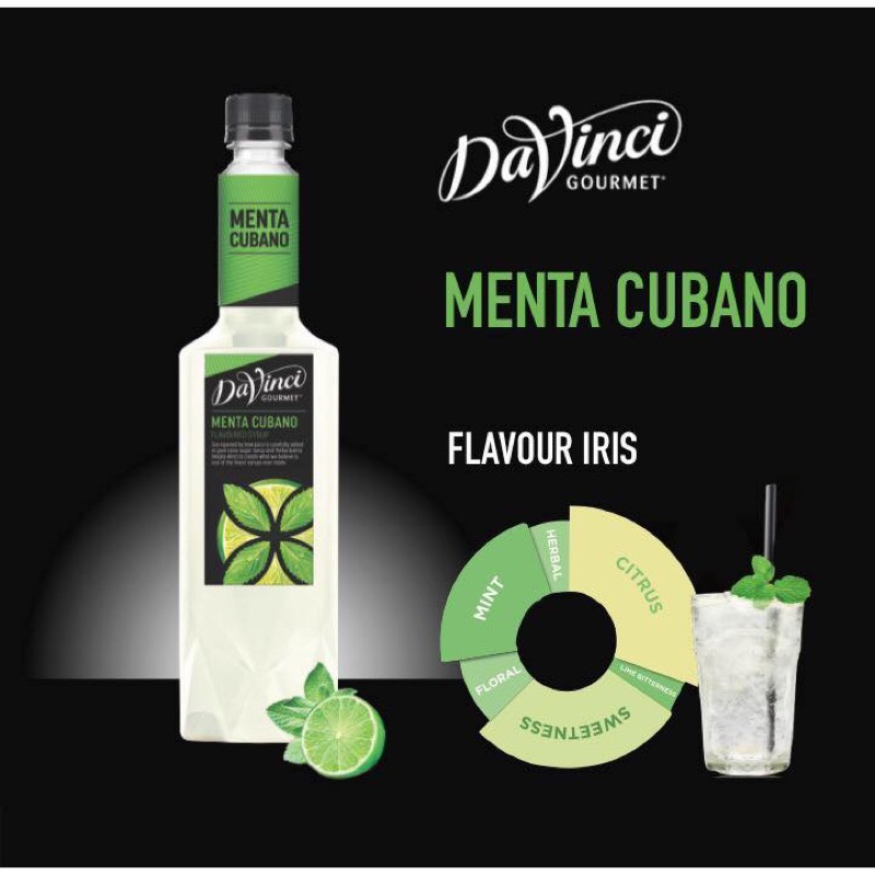 ดาวินชี กูร์เมต์ ไซรัป เมนต้าคูบาโน่ Davinci Gourmet Menta Cubano Syrup ...