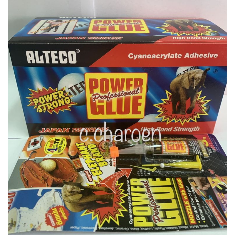 ALTECO ของแท้ POWER GLUE กาวตราช้าง ขายยกกล่อง (โหล) | Shopee Thailand