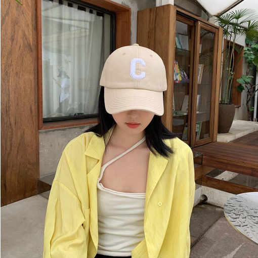 MQ150 2022New Lisa Same หมวกเบสบอลปักลายตัวอักษร C รุ่นเดียวกันกับหมวก ...