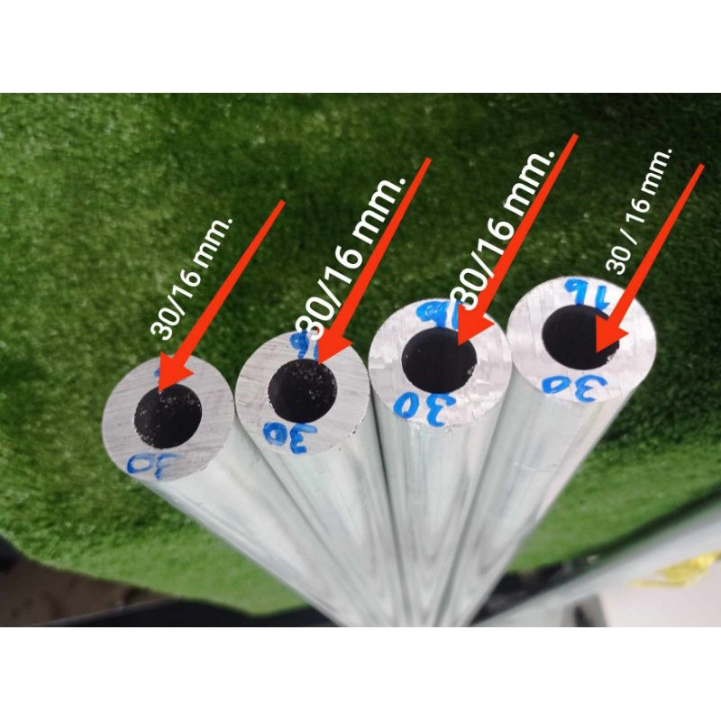 อลูมิเนียมท่อกลม(6063) หนา 7 มิล OD:30 mm. (ID:16 mm.)... | Shopee Thailand
