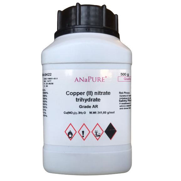 ANaPURE / Copper (II) Nitrate Trihydrate (Cupric Nitrate), AR / 500g ...