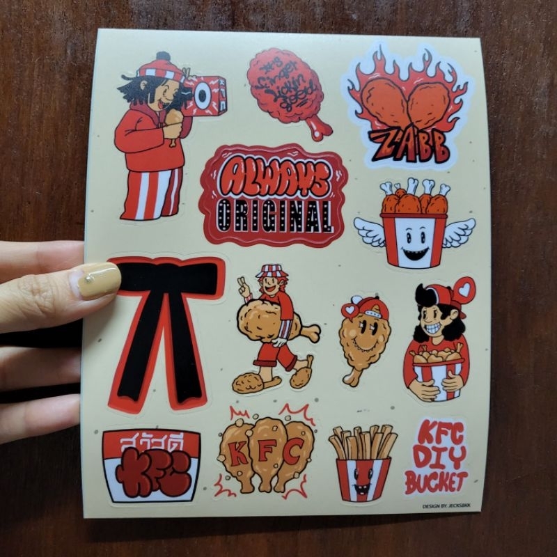 sticker KFC Jecksbkk espressoman 1000RBOY bonsoy Gluta story Garmin ...
