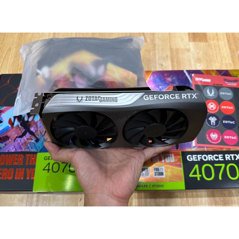 GEFORCE RTX 4070 ZOTAC GAMING SPIDER-MAN LIMITED ประกัน JIB ซื้อได้ 2 สัปดาห์ เทียบมือ1ได้เลย ...