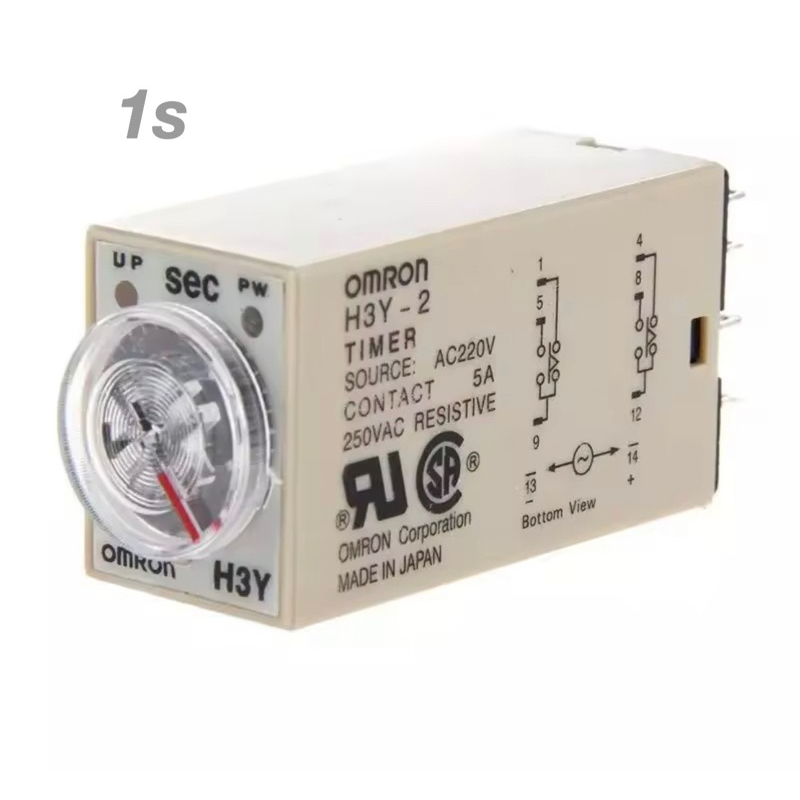 ทามเมอร์ H3Y-2 OMRON ไฟ220VAC มี3S, 5S, 10S, 30S, 60S, 5M, 10M, 30M, 60M | Shopee Thailand