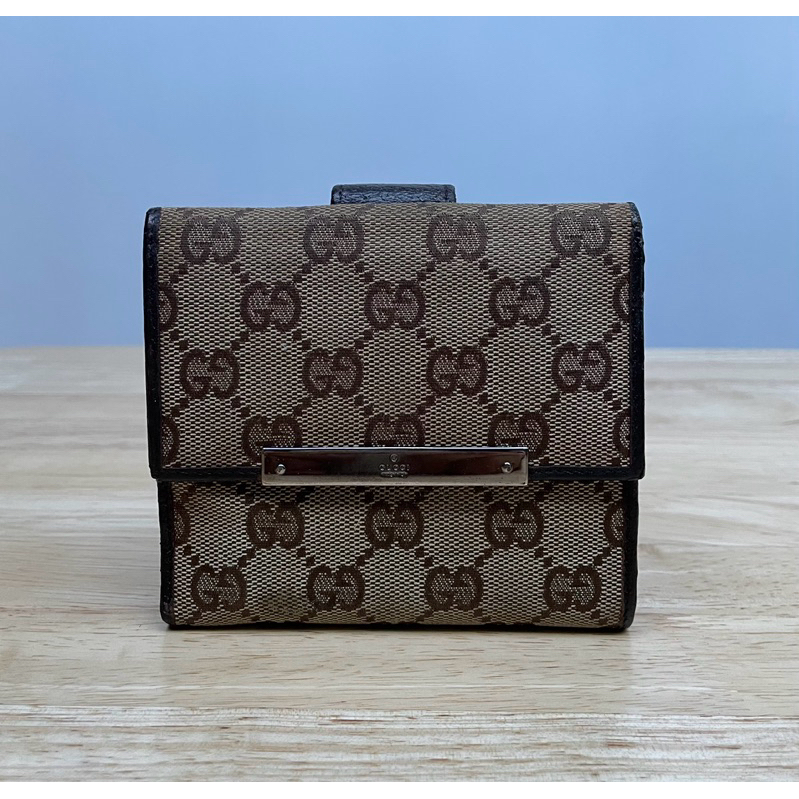 Gucci Bifold Wallwt Card Coin Case ของแท้ มือสอง | Shopee Thailand