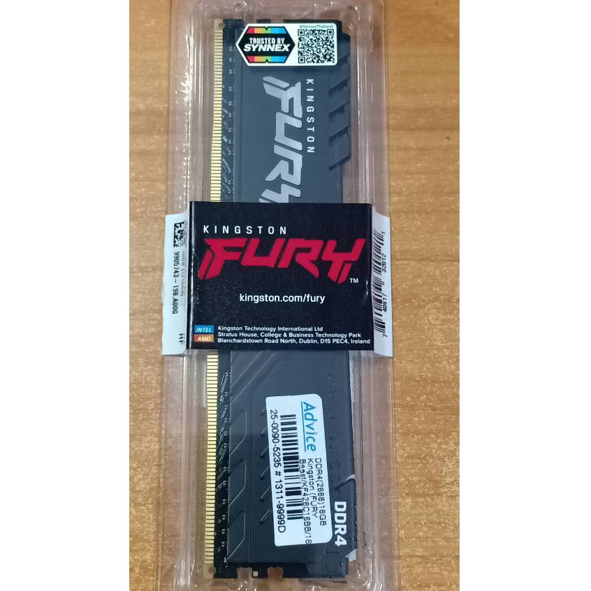RAM DDR4(2666) 16GB KINGSTON FURY BEAST RGB (KF426C16BB1A/16) | Shopee Thailand