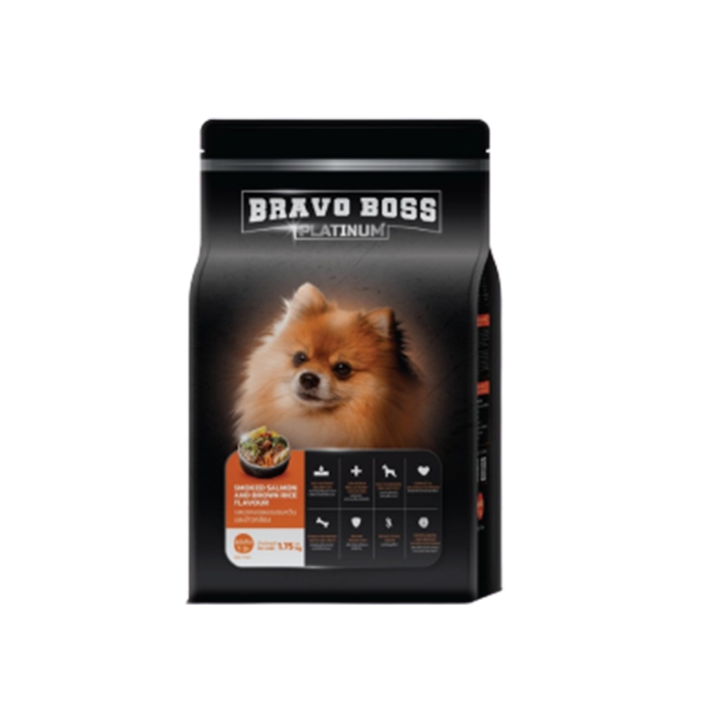 Bravo Boss Platinum อาหารสุนัข บราโว่บอส แพลตินัม โปรตีน 23% ขนาด 1.75 ...