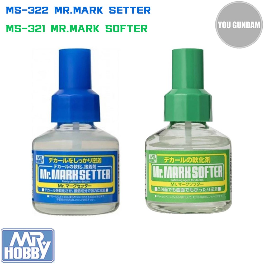 น้ำยาติดดีคอล Mr.Mark Setter MS-232 ช่วยให้กาวติดแน่น/Mr.Mark Softer MS ...