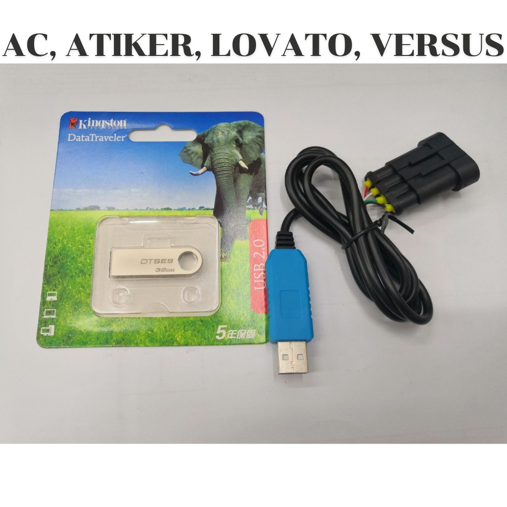 สายจูนแก๊ส AC, ATIKER, LOVATO,Lpgtech, VERSUSรุ่นECO Fabos พร้อมแฟรชไดร์โปรแกรม ICใหม่วินโดว์10 ...