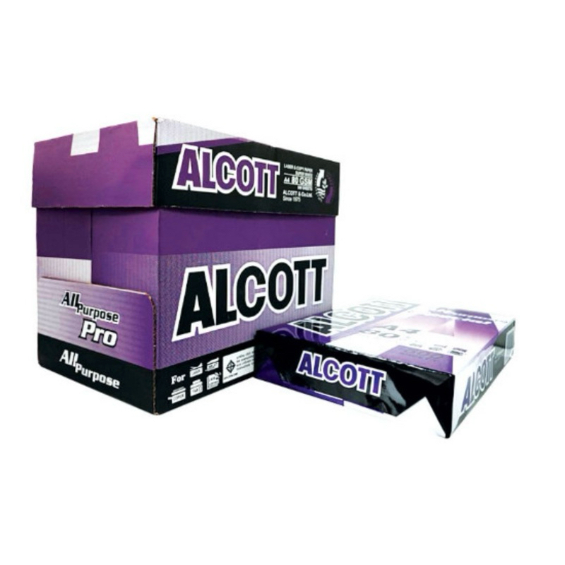 (ยกกล่อง)Alcott ห่อม่วง กระดาษถ่ายเอกสาร 80 แกรม ขนาด A4 ห่อม่วง 500 ...