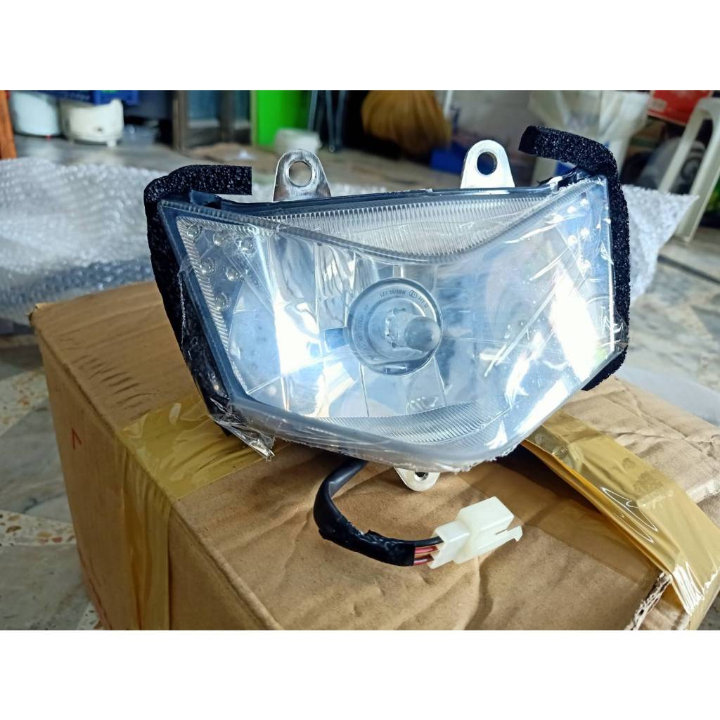 ไฟหน้า kawasaki new KSR พร้อมหลอดและขั้วหลอดแท้ | Shopee Thailand