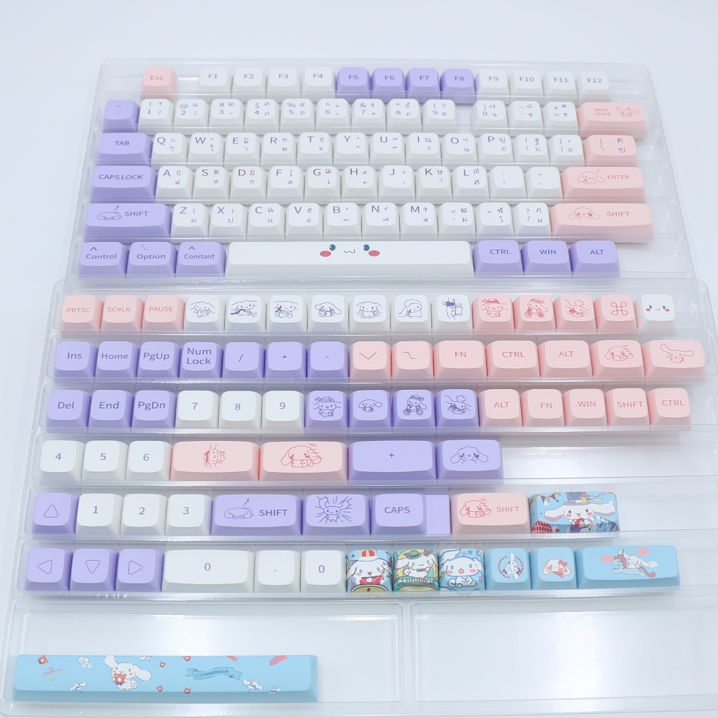 ⚡พร้อมส่งจากไทย⚡Kuromi แบบไทย keycaps PBT Keycap XDA Sublimation Unique ...