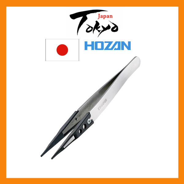 HOZAN ESD Tweezers คีมควบคุมไฟฟ้าสถิตย์ P-640-S | Shopee Thailand
