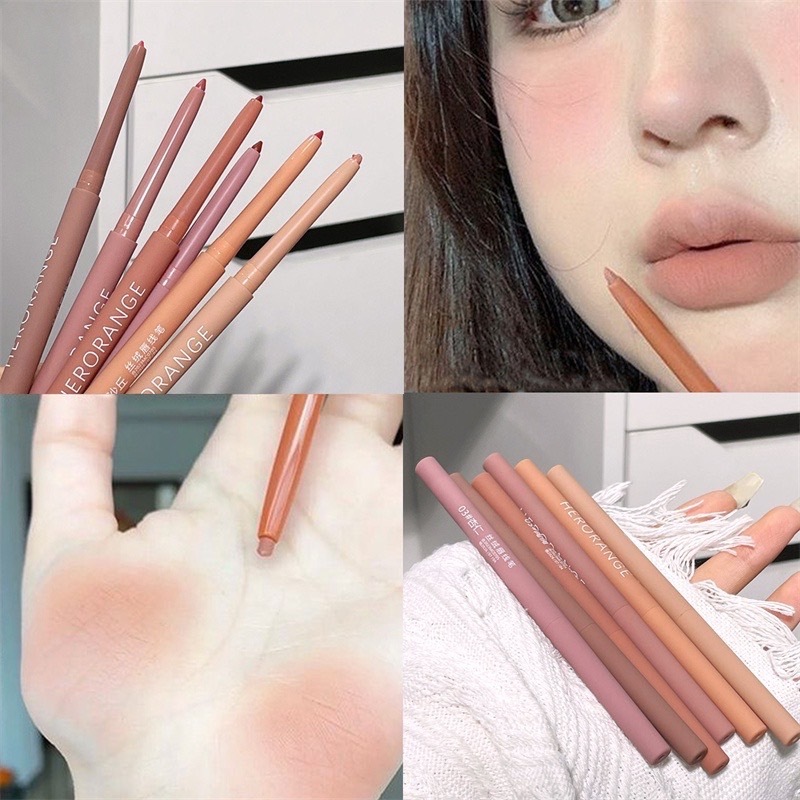 M407 HERORANGE ลิปไลเนอร์ เนื้อแมตต์กํามะหยี่ เกลี่ยง่าย เรียบเนียน ติด ...