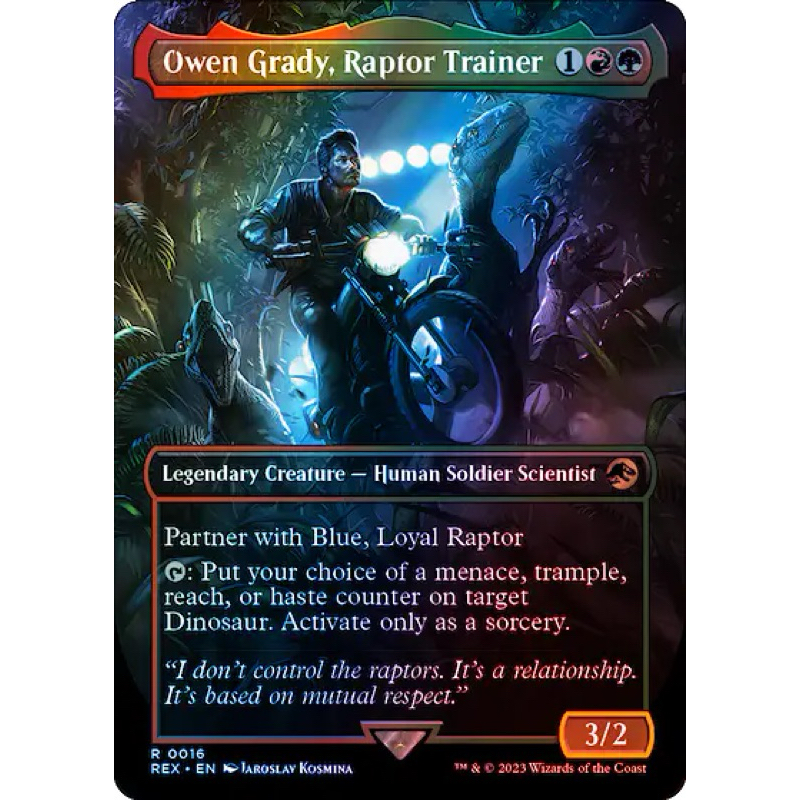 MTG (REX) Owen Grady, Raptor Trainer (Universes Beyond: Jurassic World ...