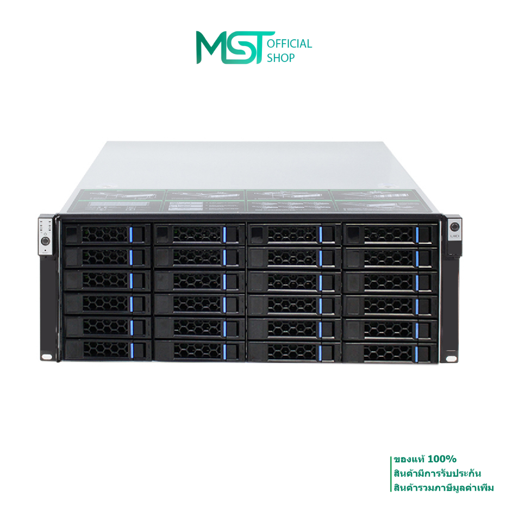 Storage server case rack 4U 24-Bays HDD 3.5" / 2.5" Hotswap 12Gb ...