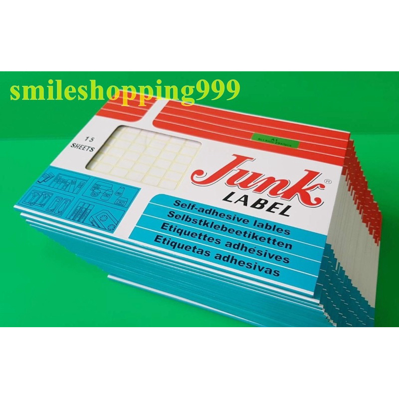 ป้ายสติกเกอร์ ป้ายราคา Junk Label ป้ายจั๊งค์ ป้ายอเนกประสงค์ ขนาดสินค้า ...