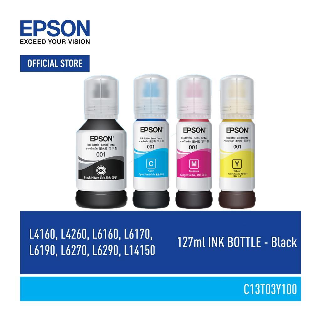 หมึก EPSON 001 ของแท้มีกล่อง T03Y100/ T03Y200/ T03Y300/ Y03Y400 ...
