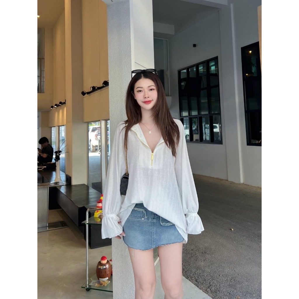 CALYN ZIPPER: เดรสยาวทรงปล่อย เดรสแดงสาวอวบใส่ได้ งานทรงสวยแต่งซิปทอง ...