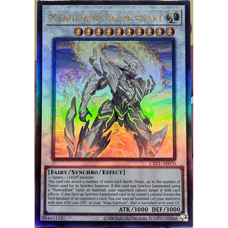 Yugioh Asia-Eng [CR01-AE070] Mannadium Prime Heart (Ultimate Rare ...